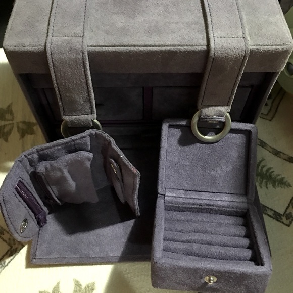 Jewelry | Vintage Soft Purple Suede Jewelry Box | Poshmark
